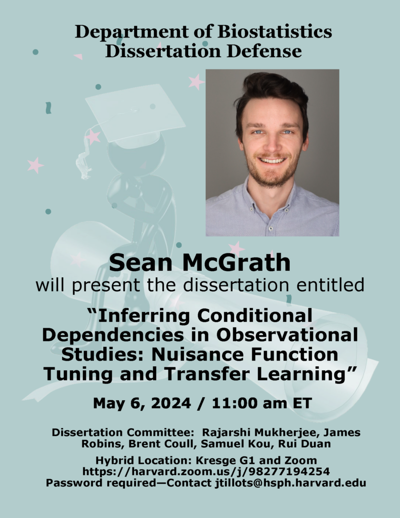 Dissertation Defense - Sean McGrath | Harvard T.H. Chan School of ...