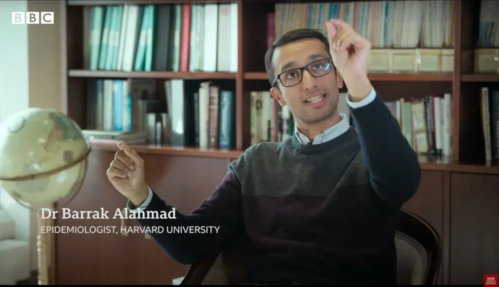 Research Fellow Barrak Alahmad talks to BBC about air pollution in the ...