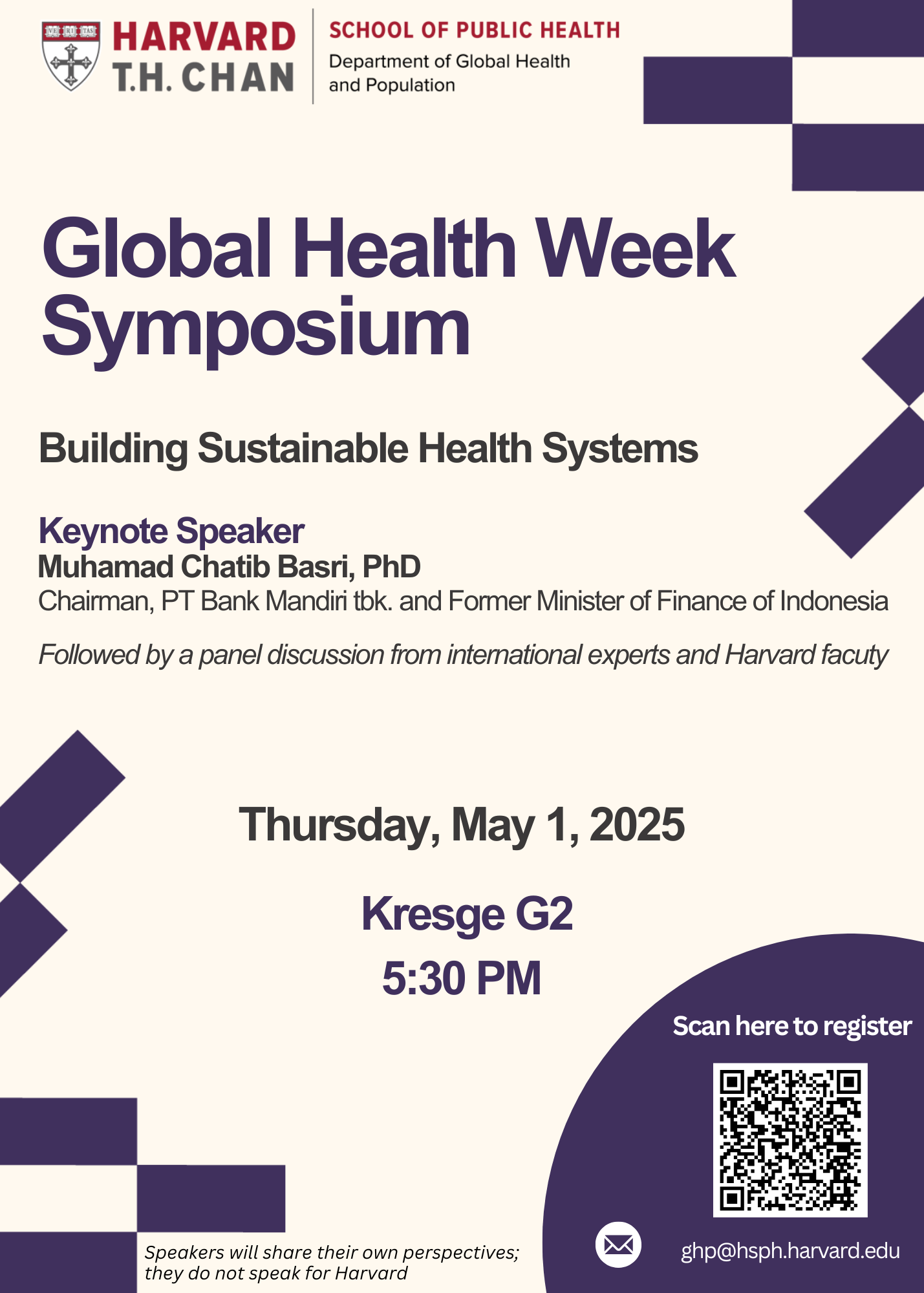 Global Health Week 2025 | Private: Events | Harvard T.H. Chan School of ...